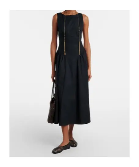 Staud Gwen Cotton Midi Dress
