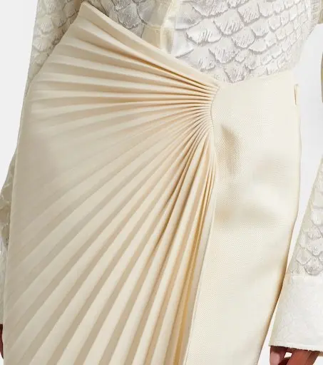 Roberto Cavalli Pleated Midi Skirt