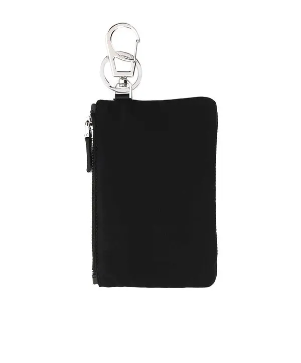 Prada Logo Plaque Pouch Keyring
