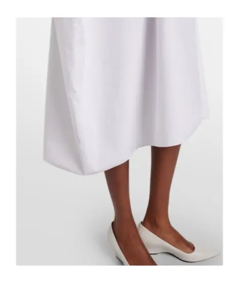 THE ROW Julen Cotton Poplin Midi Dress