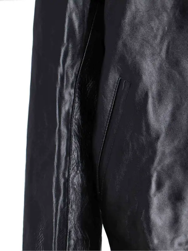 Our Legacy Dyed Leather Zip-up Jacket - Black