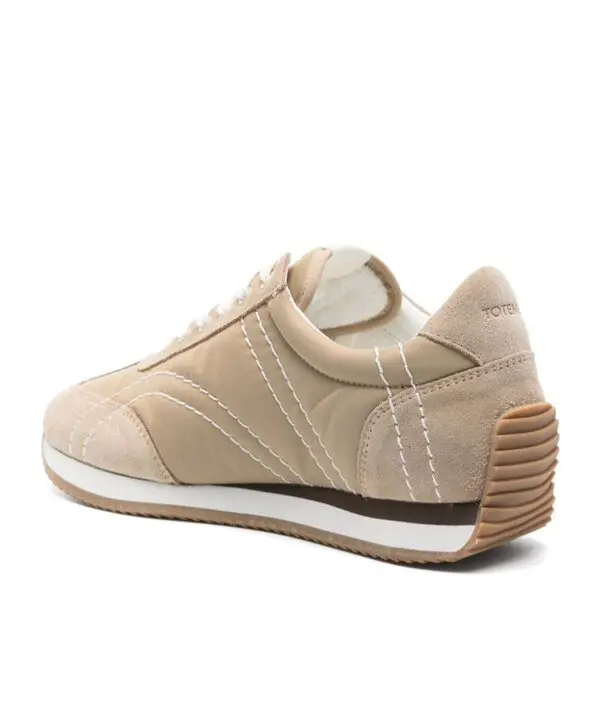 TOTEME Quilted Lace-up Sneakers