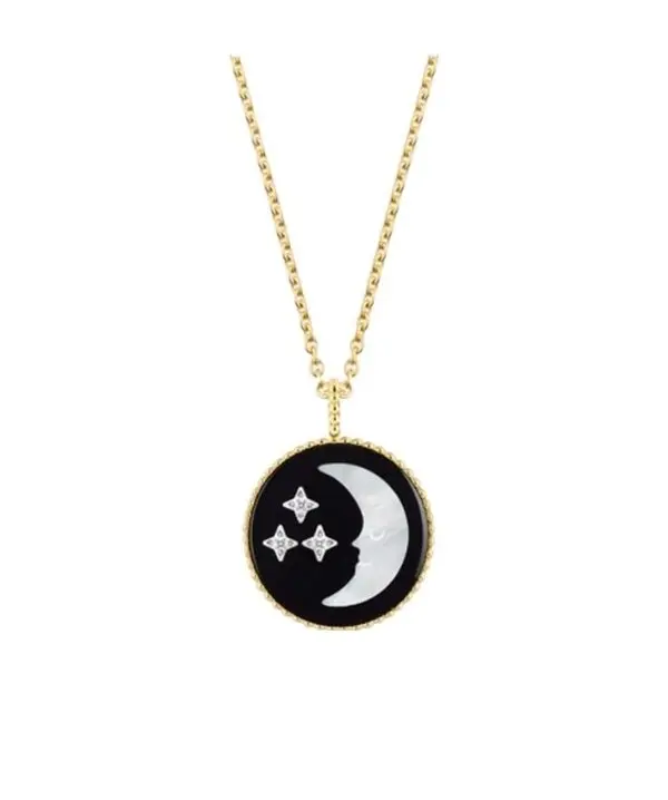 Dior Rose Céleste Medallion Necklace