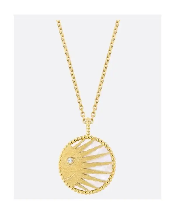 Dior Rose Céleste Medallion Necklace