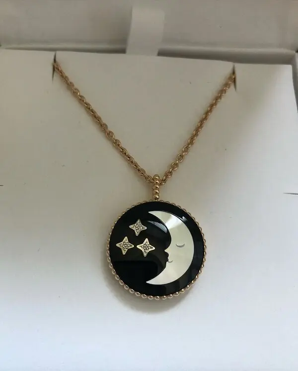 Dior Rose Céleste Medallion Necklace