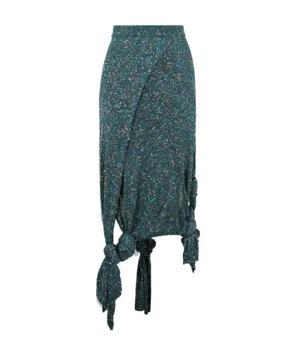 Loewe Knot-detail Knitted Skirt