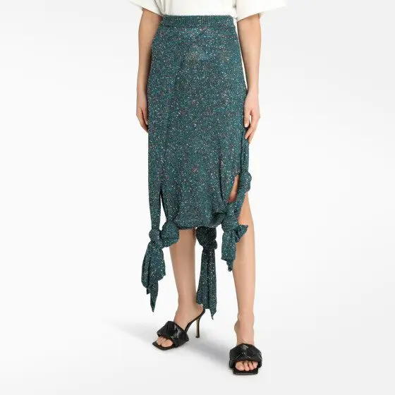 Loewe Knot-detail Knitted Skirt