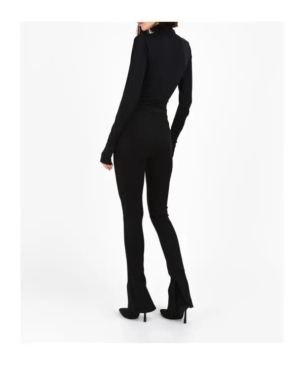 BARROW Logo Waistband Flared Leggings