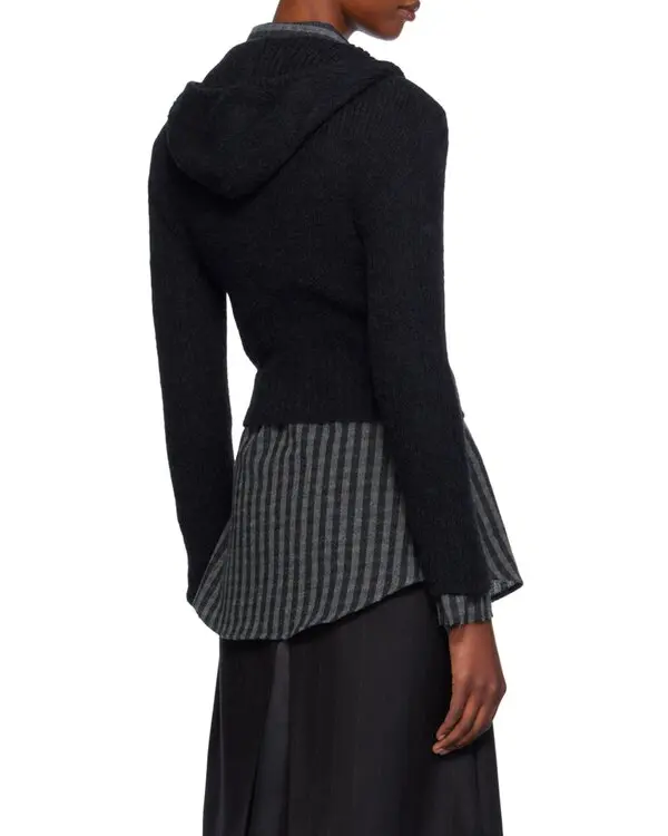 Our Legacy Compact Hood Knitted Zip-up Cardigan
