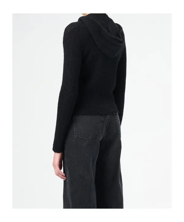 Our Legacy Compact Hood Knitted Zip-up Cardigan