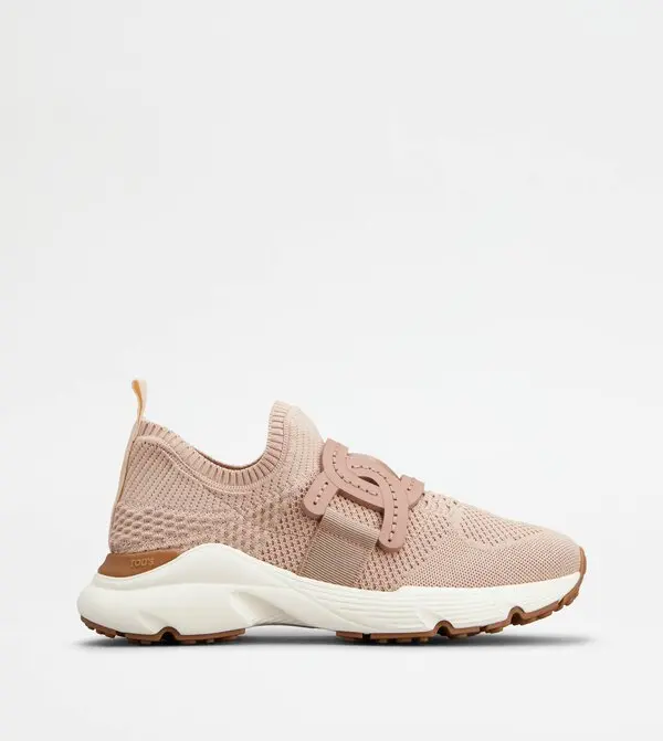 TOD'S Kate Slip-on Sneakers In Fabric - Pink