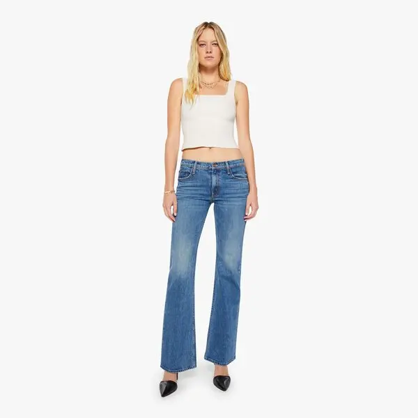 MOTHER The Jinx Heel Thrill Seeker Jeans - Blue