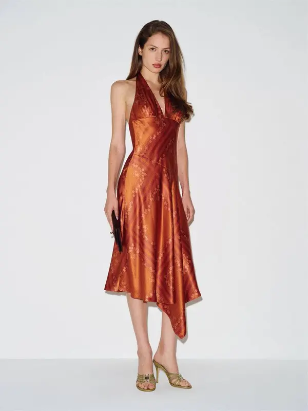 REFORMATION Benedita Silk Dress