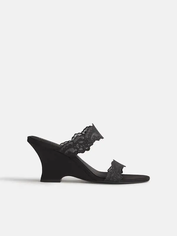 REFORMATION Fiorella Wedge Sandal Satin