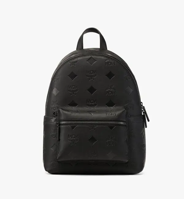 Mcm Stark Maxi Monogram Leather Backpack