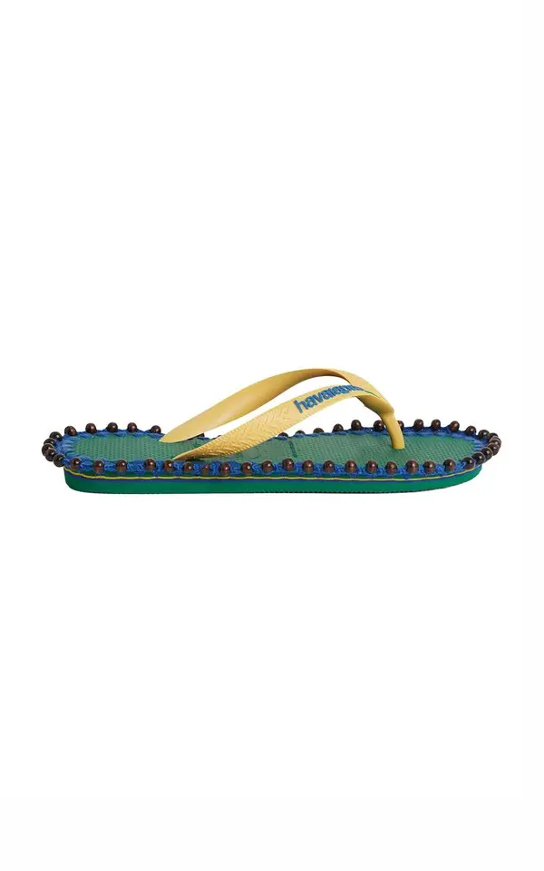 Tresse Tressé X Havaianas Avaia Wood-beaded Rubber Sandals - Multi