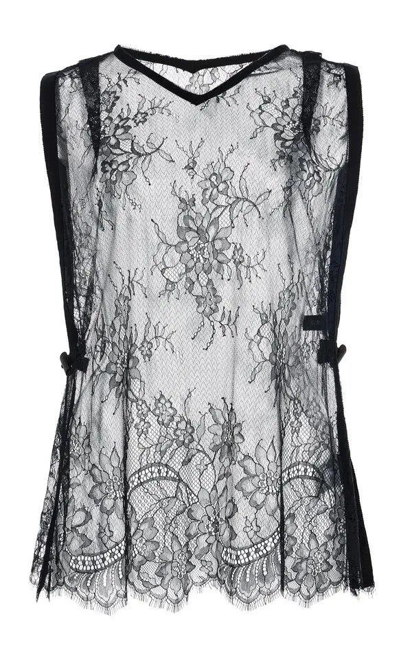 SIR. Ingrid Lace Top - Black