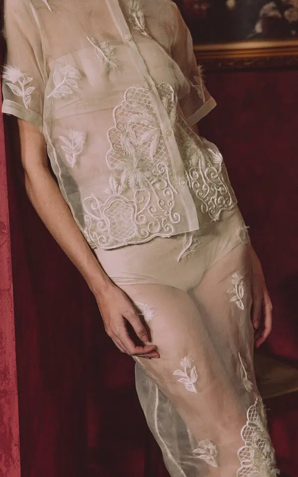 Agua Bendita Pensamiento Tristan Silk Top