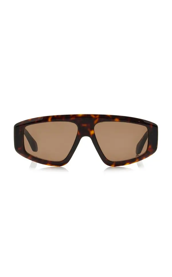 Alaïa Square-framed Acetate Sunglasses - Brown