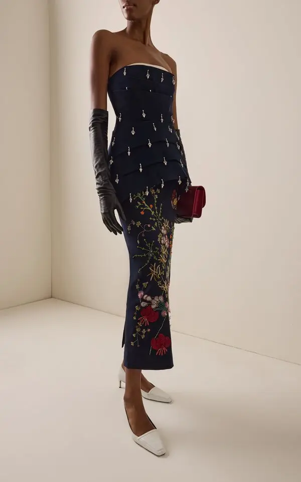 CHORUS Exclusive Sasha Embellished Crepe De Chine Top