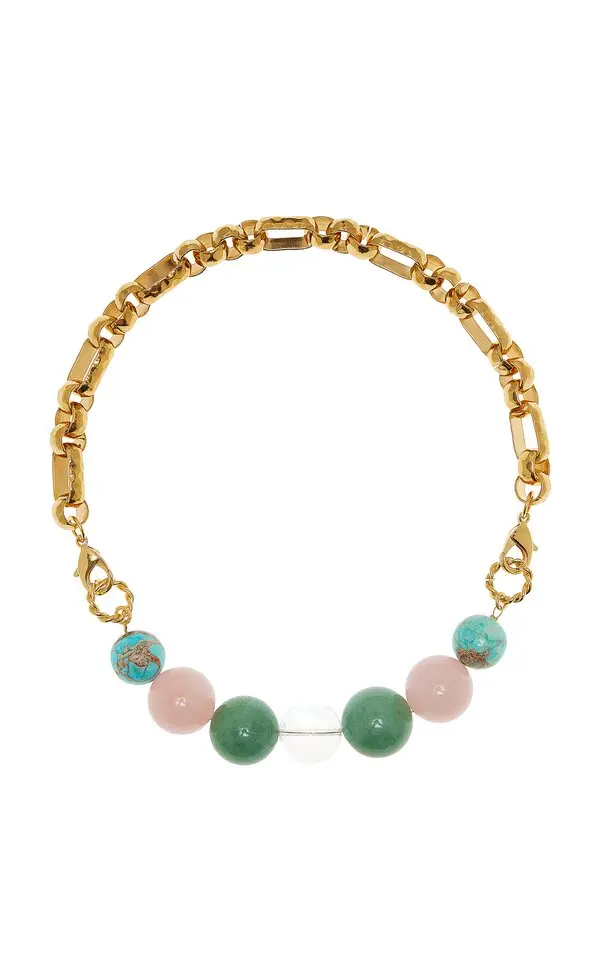 Sylvia Toledano Bubbles 22k Gold-plated Brass -stone Necklace - Multi
