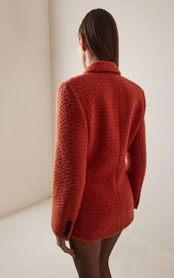Saint Laurent Pocketed Tweed Jacket
