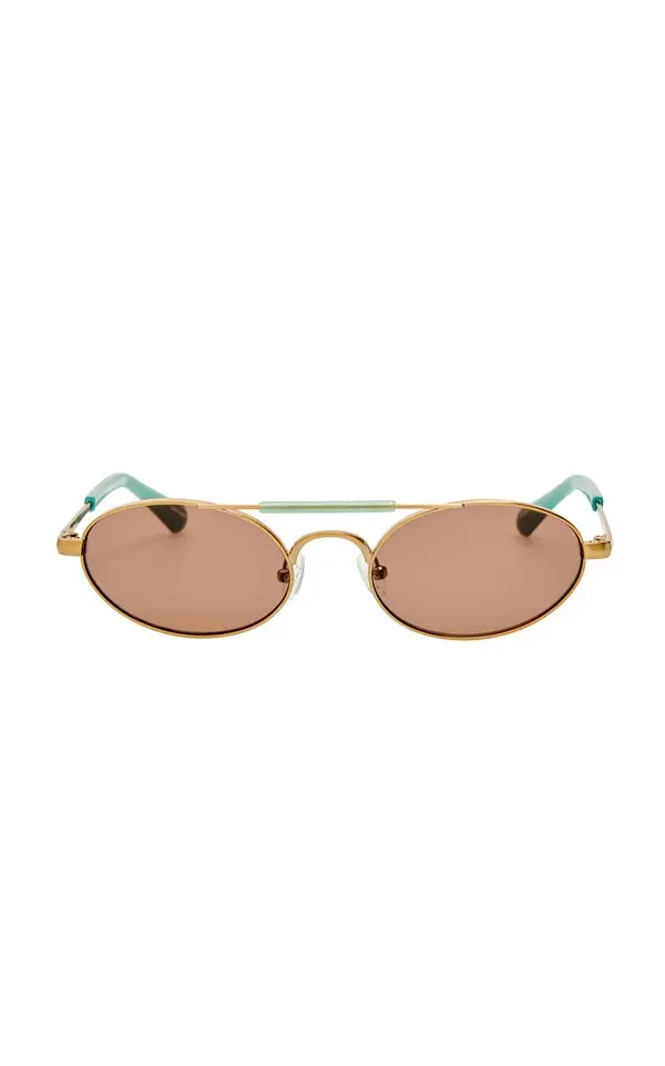 Dries Van Noten Aviator Frame Metal Sunglasses