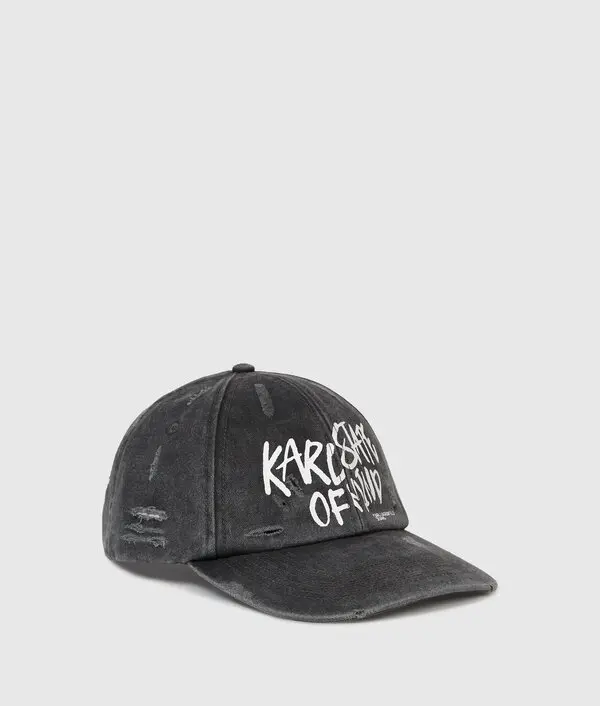 KL JEANS Jeans Washed Canvas Baseball Cap - Black