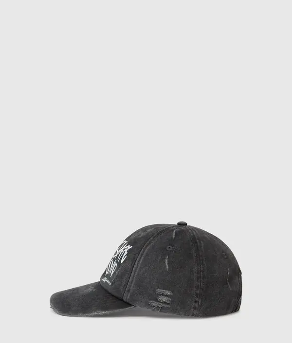 Karl Lagerfeld Washed Canvas Baseball Cap - Black