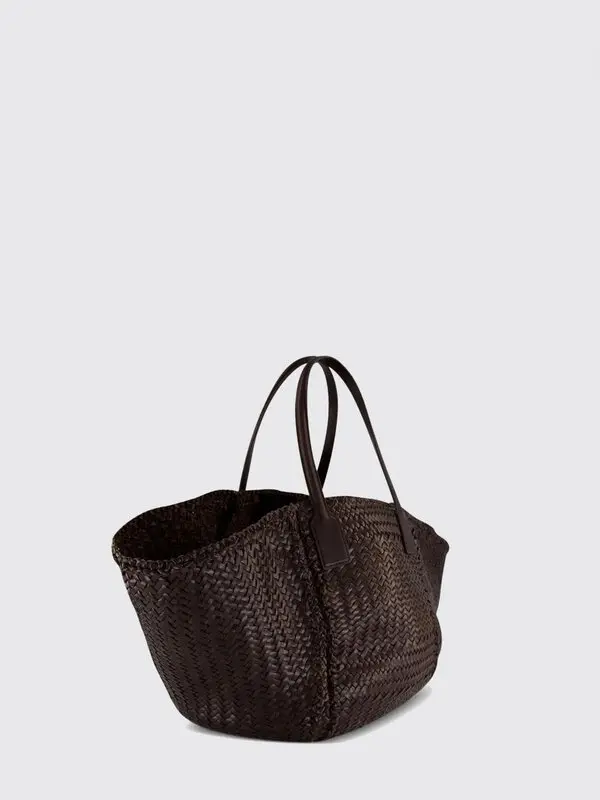 Dragon Diffusion Woven Leather Shoulder Bag - Brown