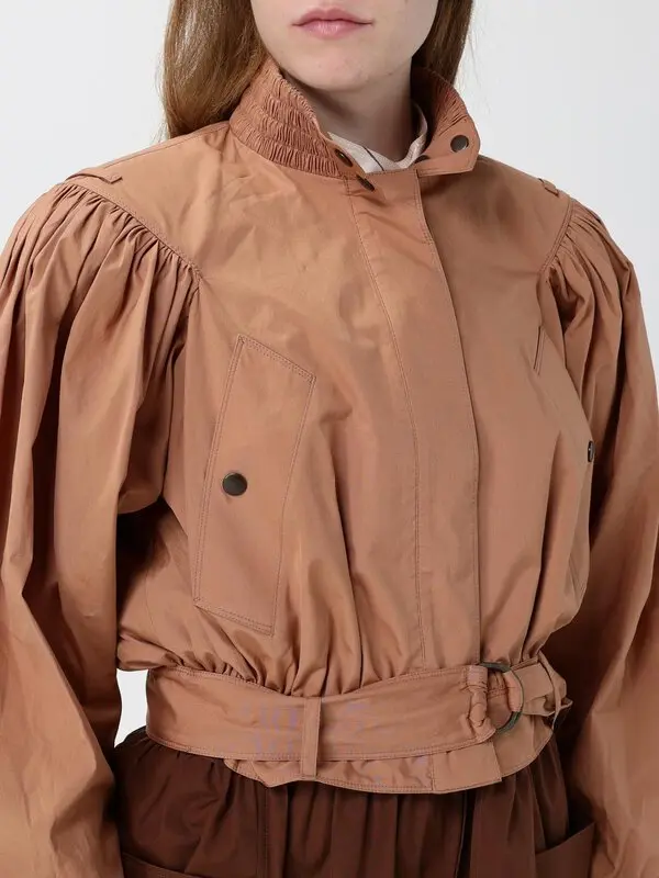 Chloé Cotton Poplin Cropped Jacket - Beige