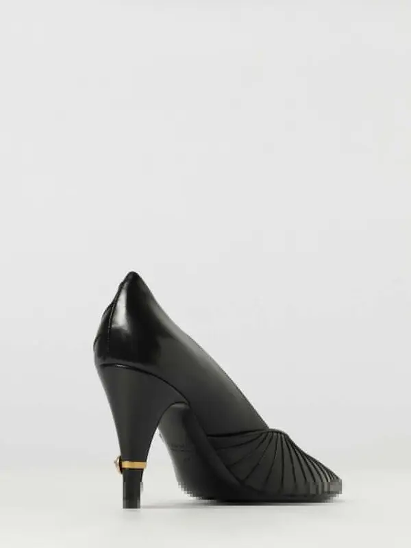 Versace And Brown Lambskin Pumps