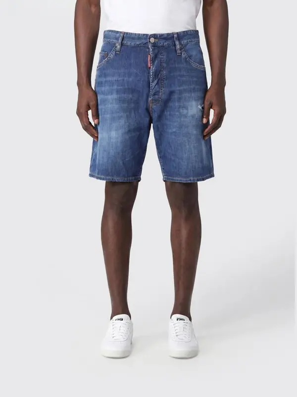 Dsquared2 Stretch Denim Shorts - Blue