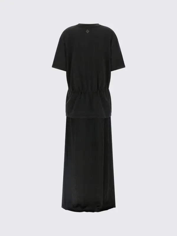HAIKURE A-line Cotton Midi Dress With Crew Neck