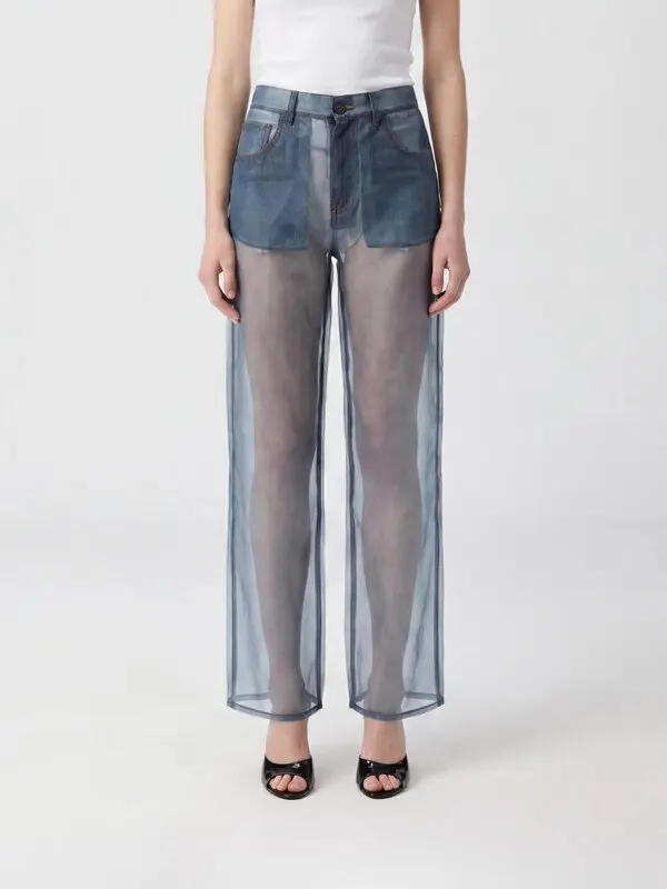 HAIKURE Winona Wide-leg Silk Organza Trousers - Grey