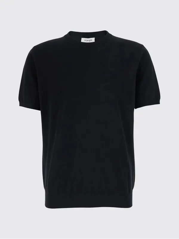 KANGRA Cotton Crewneck T-shirt - Black