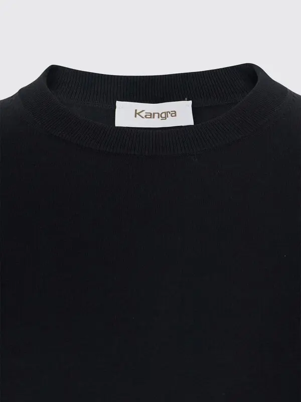 KANGRA Cotton Crewneck T-shirt - Black