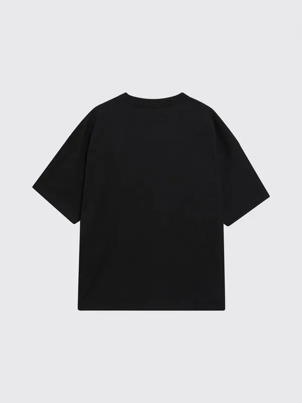 Fear Of God Crewneck T-shirt In Cotton With Embroidered Logo And Dropped Shoulders