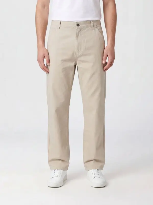 SEBAGO Mid-rise Slim Fit Trousers In Stretch Cotton - Beige
