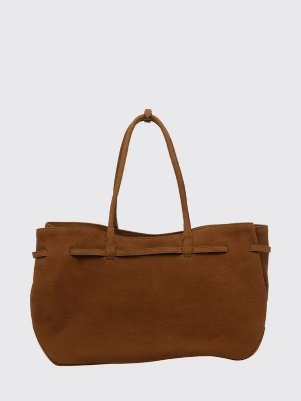 MARGESHERWOOD Grandma Pebbled Leather Tote Bag With Double Handles