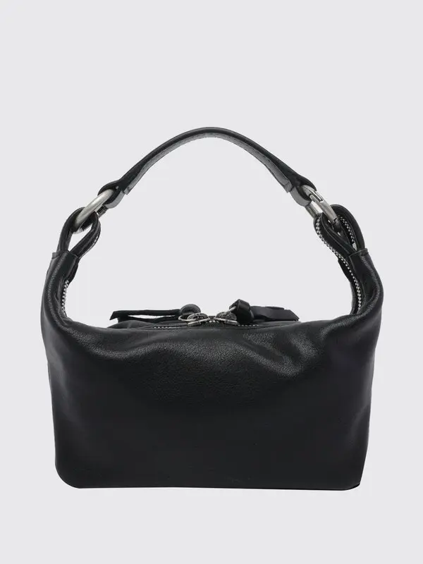 MARGESHERWOOD Mini Leather Hobo Bag With Studs, Fringes And Star Embroidery