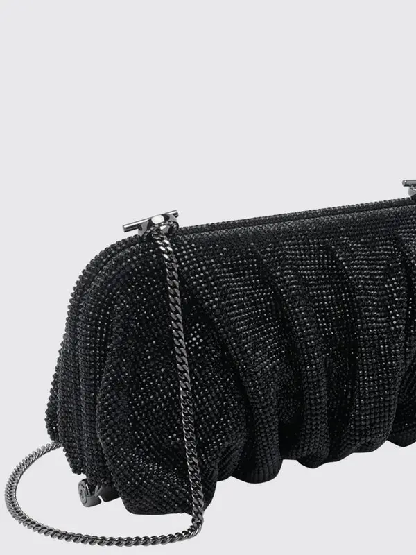 Benedetta Bruzziches Venus La Grande Draped Crystal Mesh Clutch