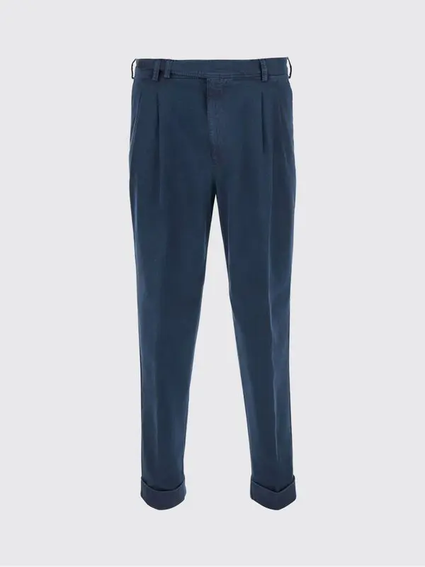 PT TORINO Slim Fit Cotton Chino Trousers With Slash Pockets