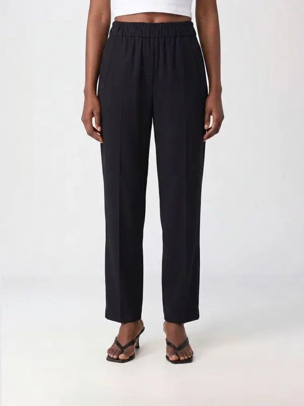 TELA Slim Fit Virgin Wool-blend Skinny Trousers With Elastic Waist