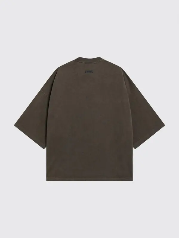 Fear Of God Relaxed Fit Cotton T-shirt With Contrast Logo And Dropped Shoulders