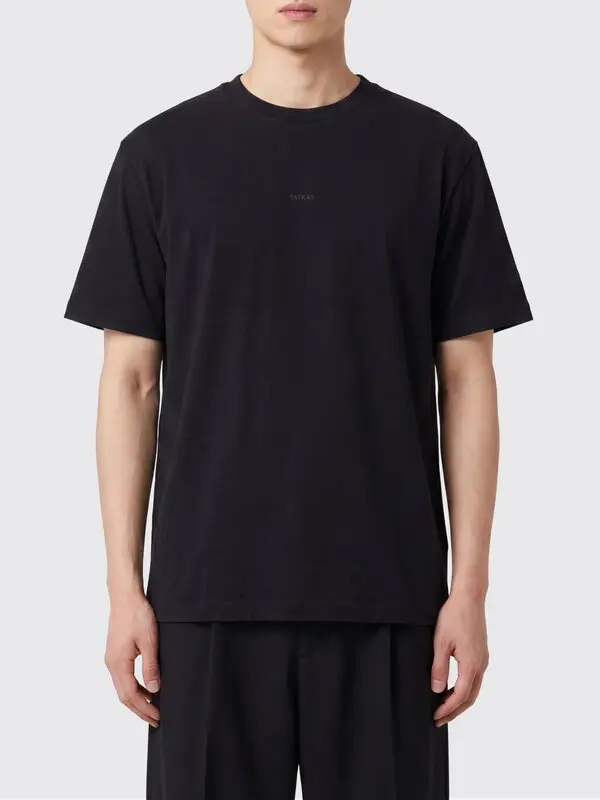 TATRAS Crewneck Cotton T-shirt With Tone-on-tone Logo On The Chest