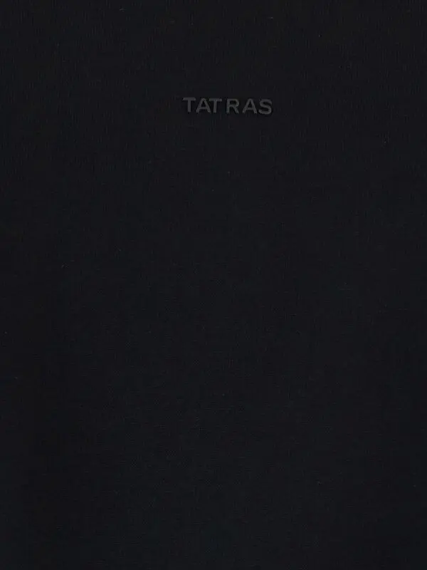 TATRAS Crewneck Cotton T-shirt With Tone-on-tone Logo On The Chest