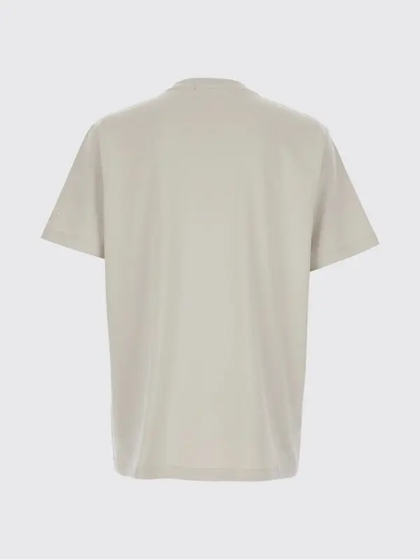 TATRAS Crewneck Cotton T-shirt With Tone-on-tone Logo On The Chest - Grey