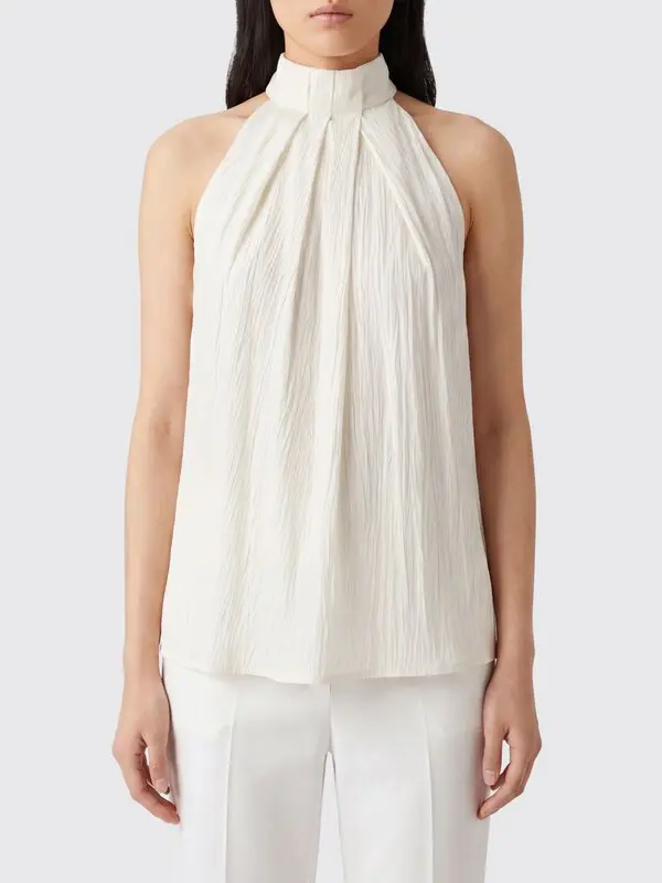 TELA Sleeveless Turtleneck Top In A Cotton Blend With Back Closure