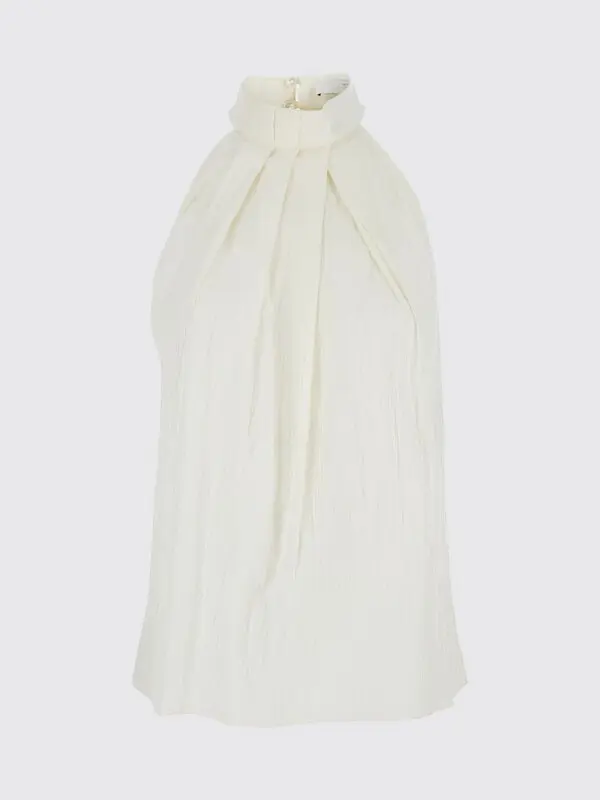 TELA Sleeveless Turtleneck Top In A Cotton Blend With Back Closure
